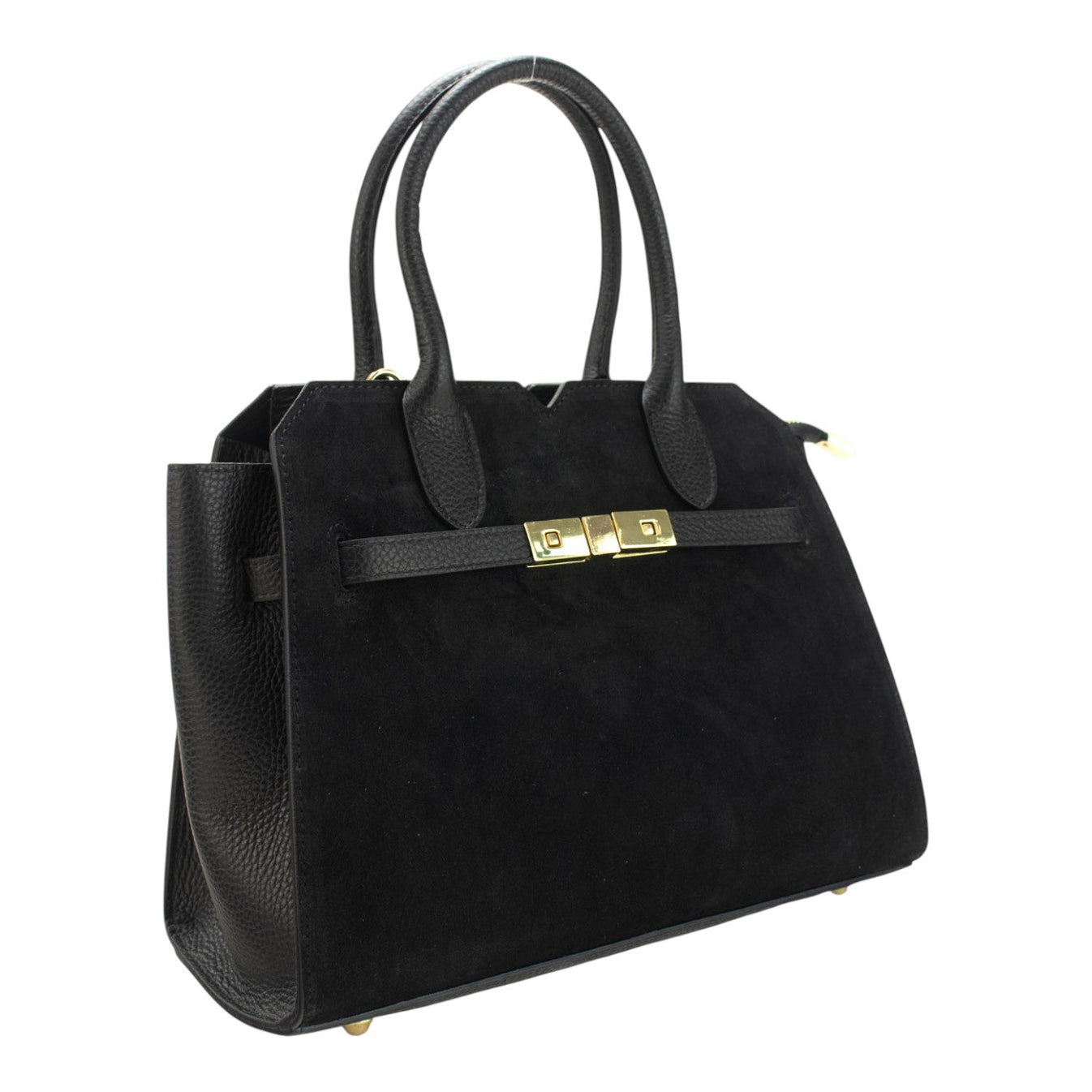 Bolso en Piel Pregato Lizea Negro